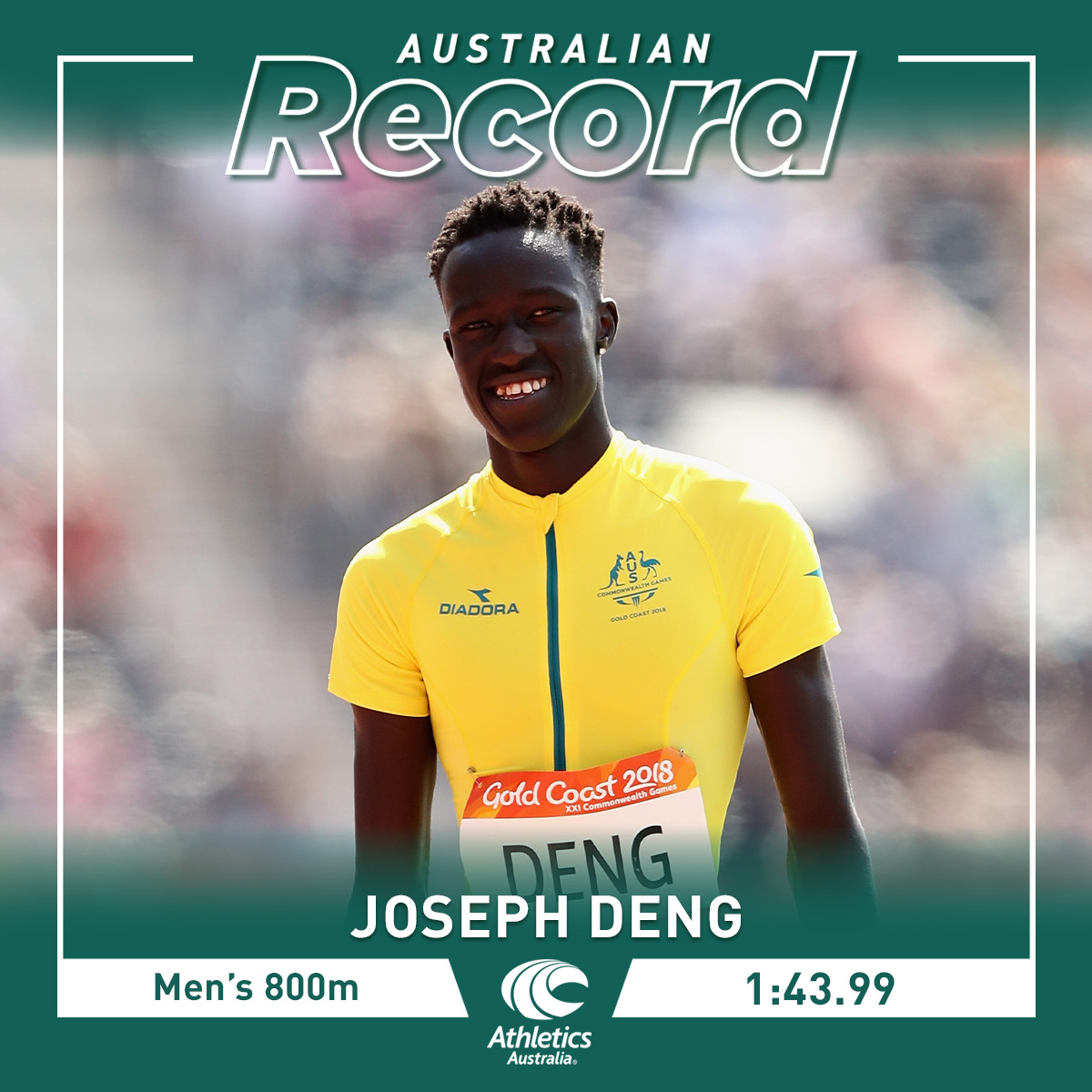 Joseph Deng poprawia rekord Australii na 800 m - Bieganie.pl