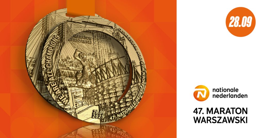 Medal 47. Nationale-Nederlanden Maratonu Warszawskiego – wyjątkowy, bo można się nim podzielić ...