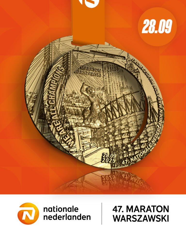 Medal 47. Nationale-Nederlanden Maratonu Warszawskiego – wyjątkowy, bo można się nim podzielić ...